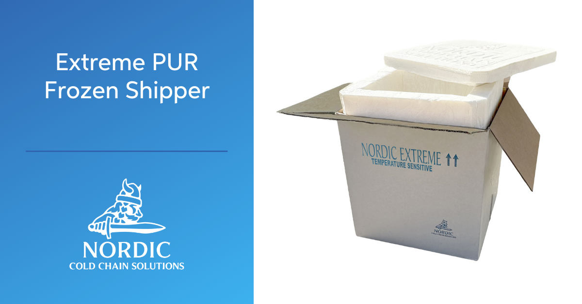 Nordic Extreme PUR Frozen Shipper | Nordic Cold Chain Solutions Nordic Extreme PUR Frozen Shipper | Nordic Cold Chain Solutions