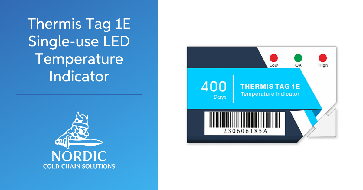 Thermis Tag 1E Single-use LED Temperature Indicator | Nordic Cold Chain Solutions